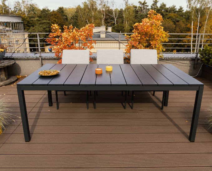 Zestaw obiadowy rozkładany Samvaro - Ogrodowy Salon